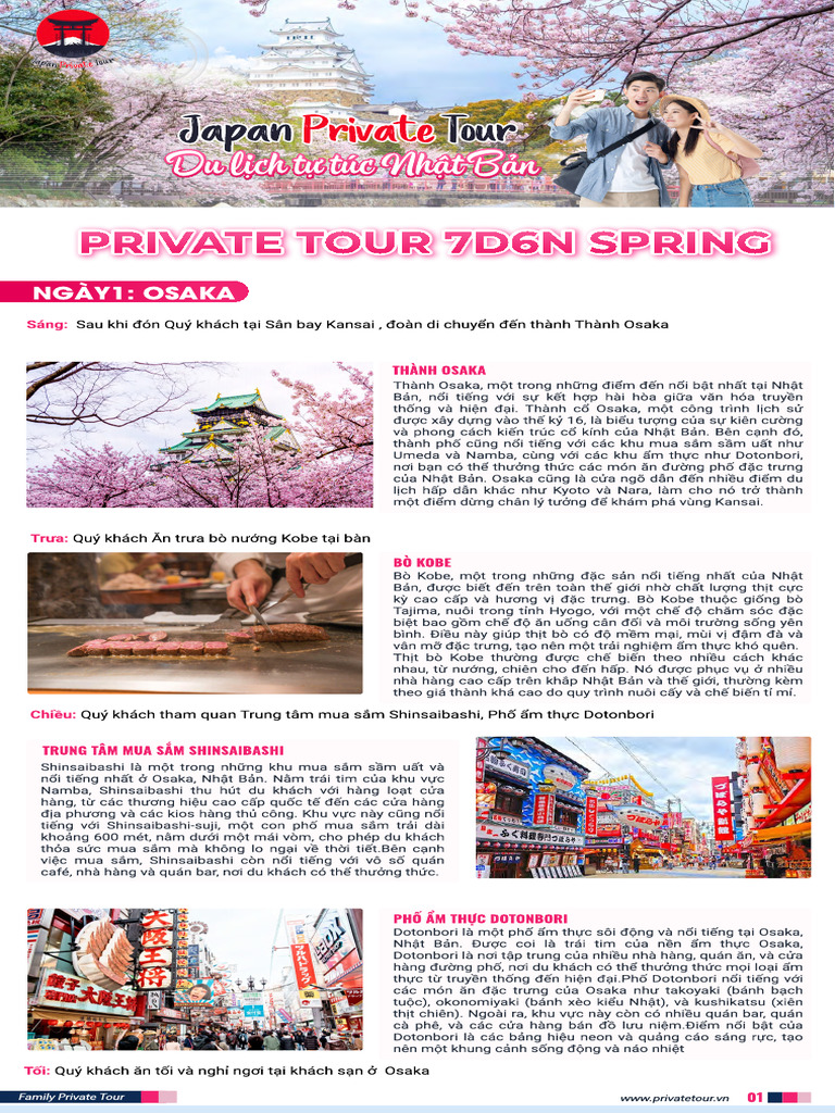 Private Tour 7d6n Spring -Jpt | PDF