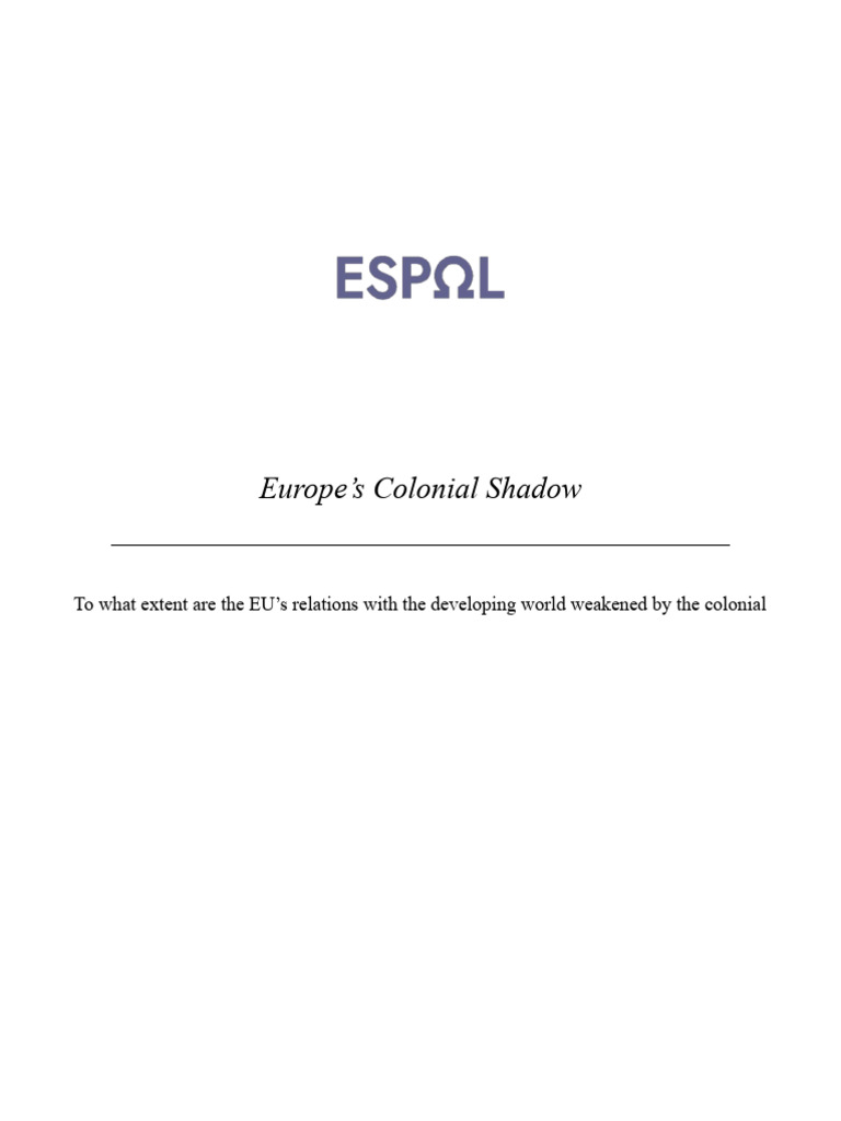 EU international | PDF | Colonialism | European Union