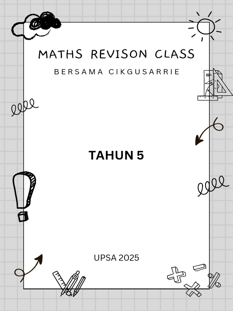 Upsa Tahun 5 2025 | PDF
