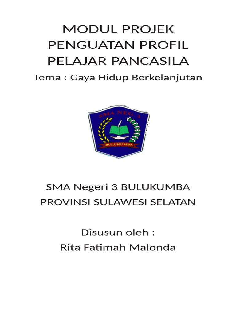 Modul Projek Penguatan Profil Pelajar Pancasila Ok | PDF