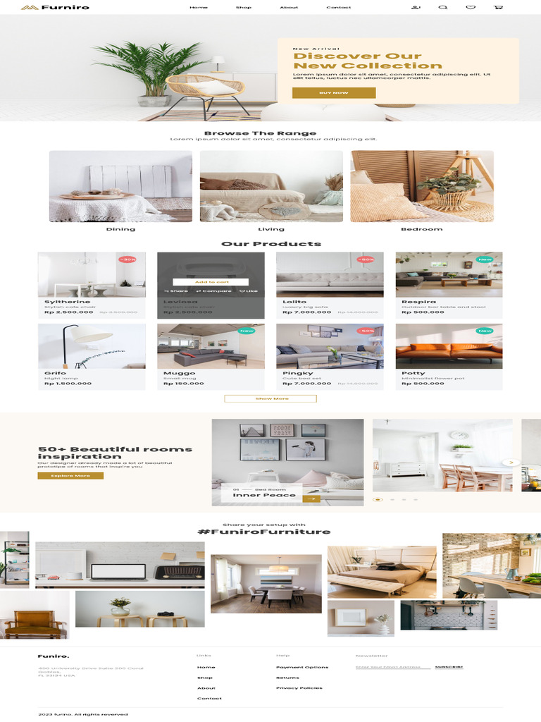 Furniro: Our Products | PDF | Home Economics | Home