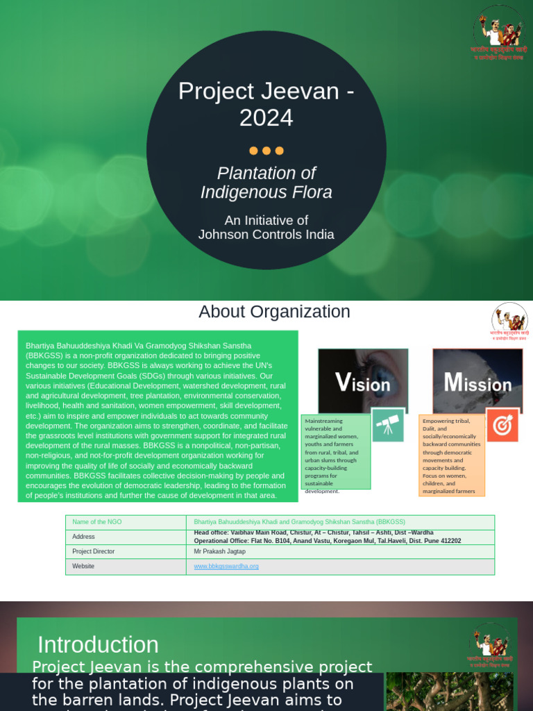 Project Jeevan 2024 PP | PDF | Conservation Biology | Ecological Resilience
