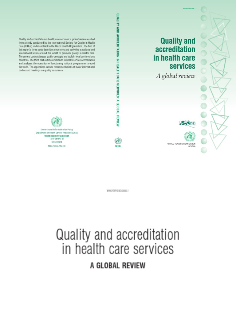WHO Report - Quality - Accreditation | PDF | World Health Organization ...