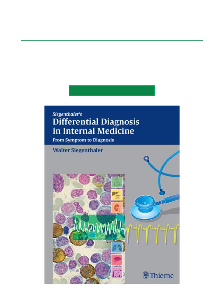 Top Ranking Differential Diagnosis in Internal Medicine From Symptom To ...