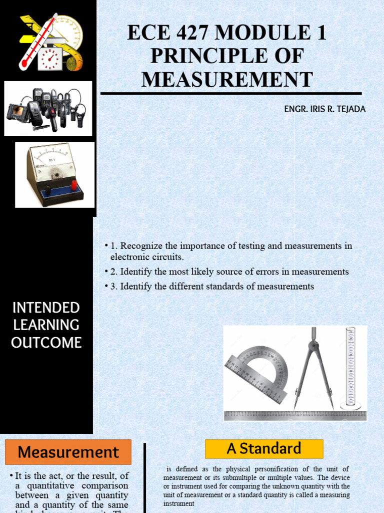 2 - (Module) Principle of Measurement | PDF | Calibration | Sensor