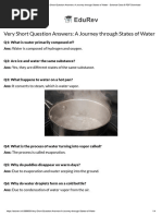 Class 6 Science Journey Through States of Water | PDF | Evaporation | Water