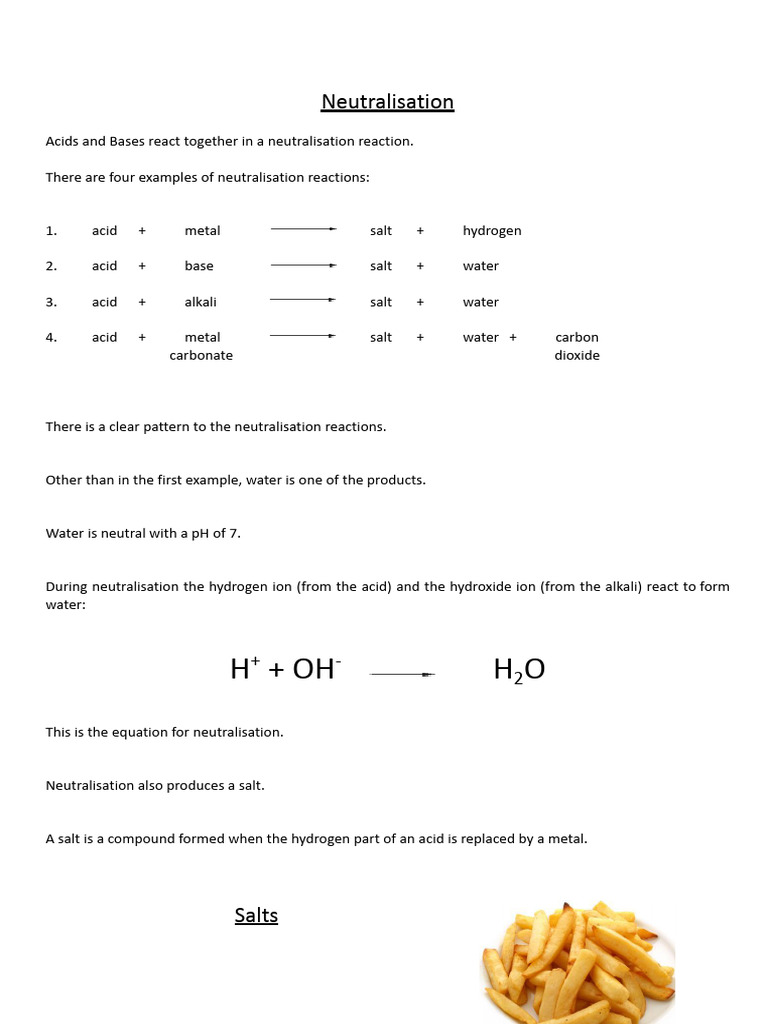 Understanding Neutralisation Reactions | PDF | Acid | Hydroxide