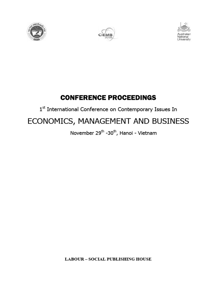 CIEM2018 Proceeding (PDF - Io) | PDF | Innovation