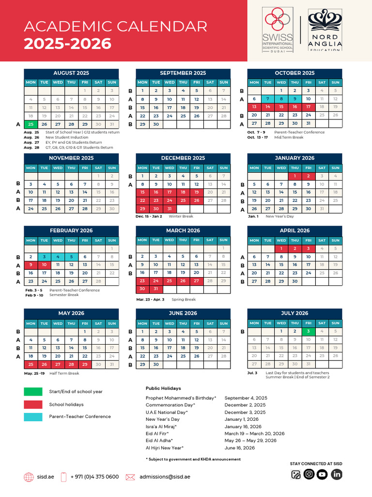 Academic Calendar 2025-2026 Overview | PDF | Academic Term | Academia