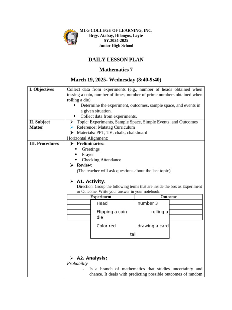Collect Data From Experimens - 070401 | PDF | Experiment | Sampling ...