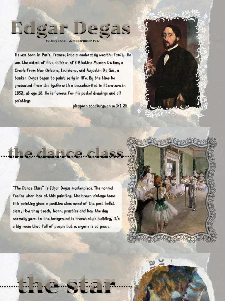 Edgar Degas: Life and Notable Works | PDF