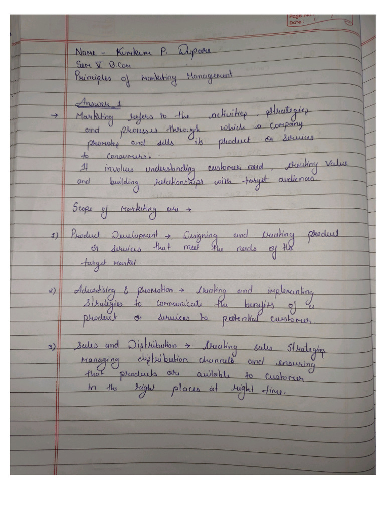 Bcom Sem5 Principal of Management | PDF