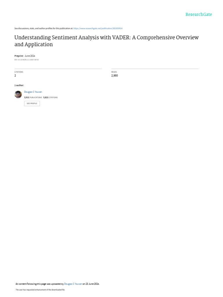 Understanding Sentiment Analysis With VADER: A Comprehensive Overview ...
