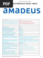 Amadeus Basic Commands Overview | PDF | Companies | Transport