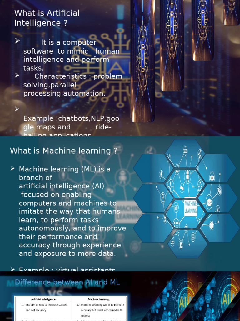 Artificial Intelligence Vs Machine Learning | PDF