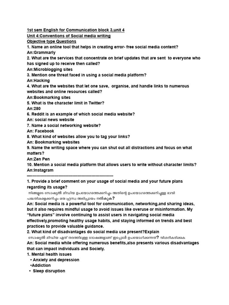 Social Media Writing Conventions Guide | PDF | Social Media | Popular ...