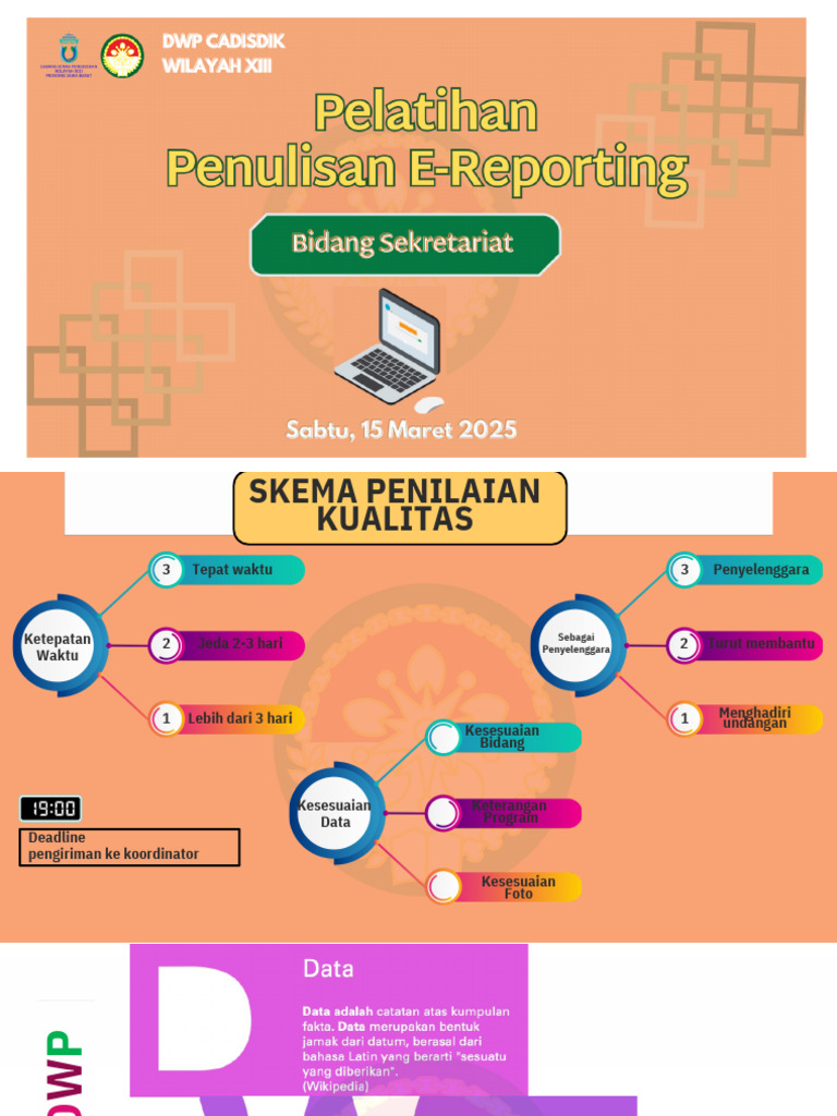 Panduan E-Reporting DWP 2025 | PDF