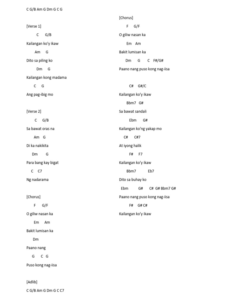 Kailangan Koy Ikaw | PDF