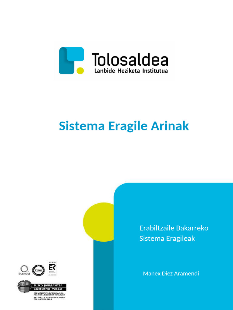 Sistema Eragile Arinak | PDF