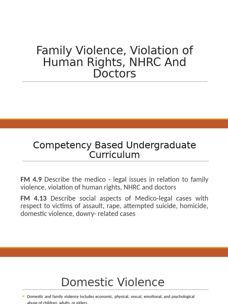 Understanding Domestic Violence and Human Rights | PDF | Domestic ...