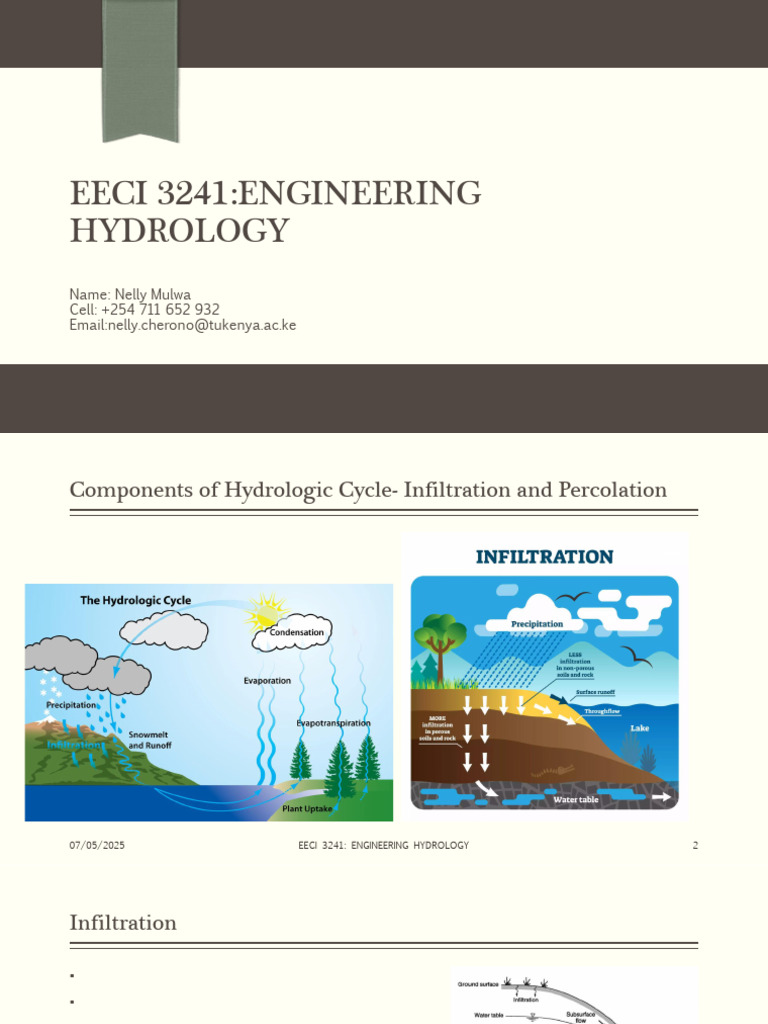 Infiltration and Percolation | PDF | Surface Runoff | Porosity