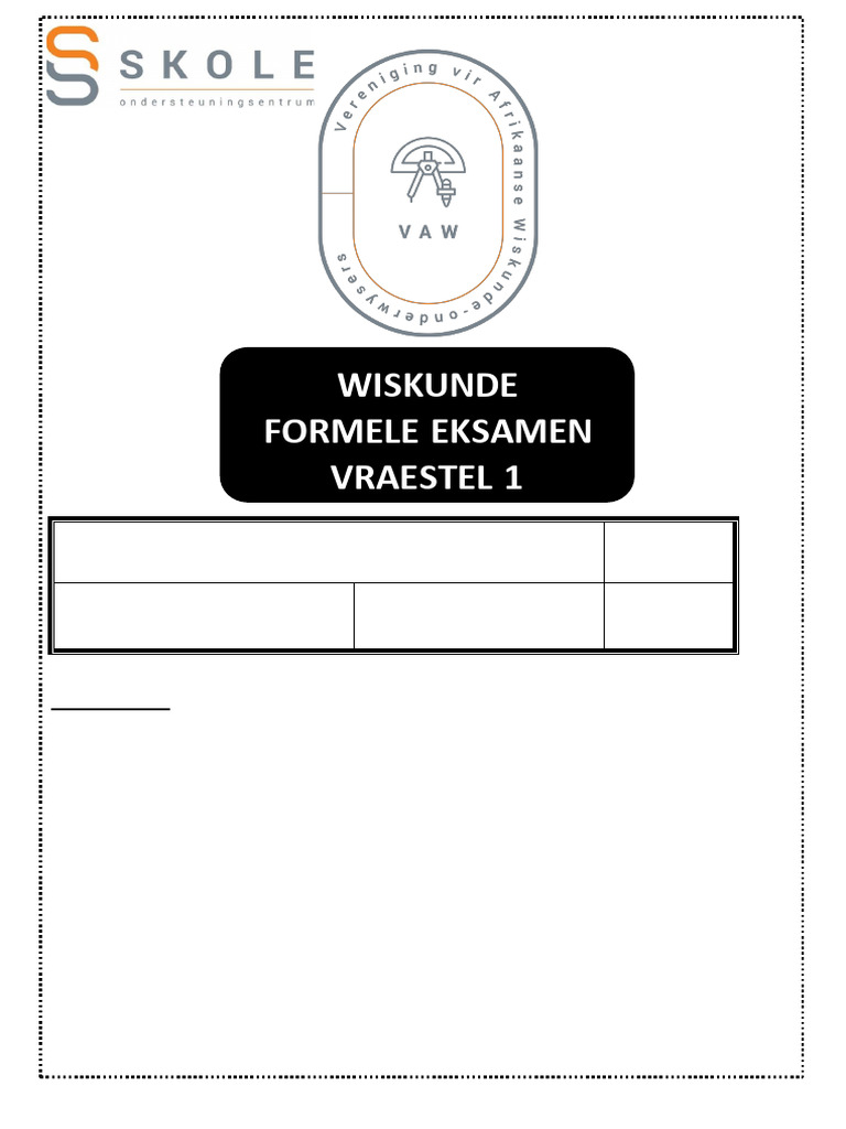 1715338736309-Gr 11 - WISK Vraestel 1 | PDF