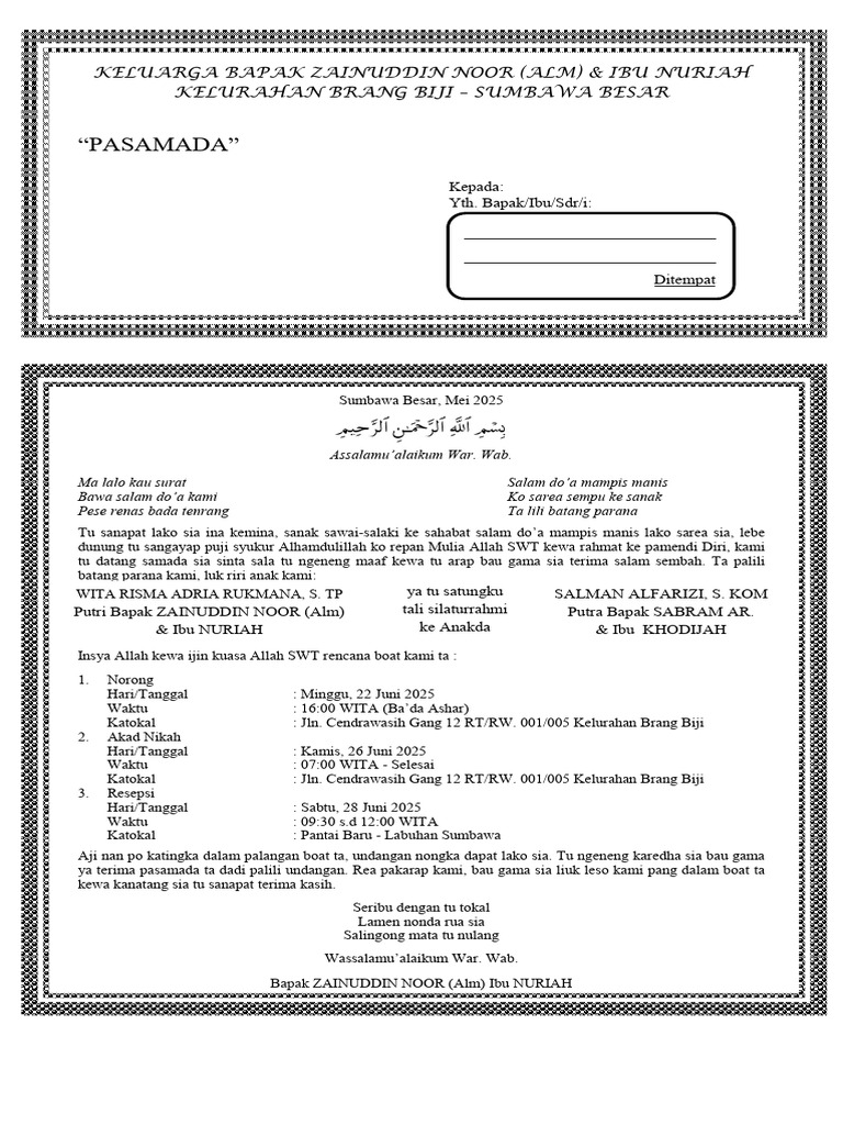 PASAMADA | PDF