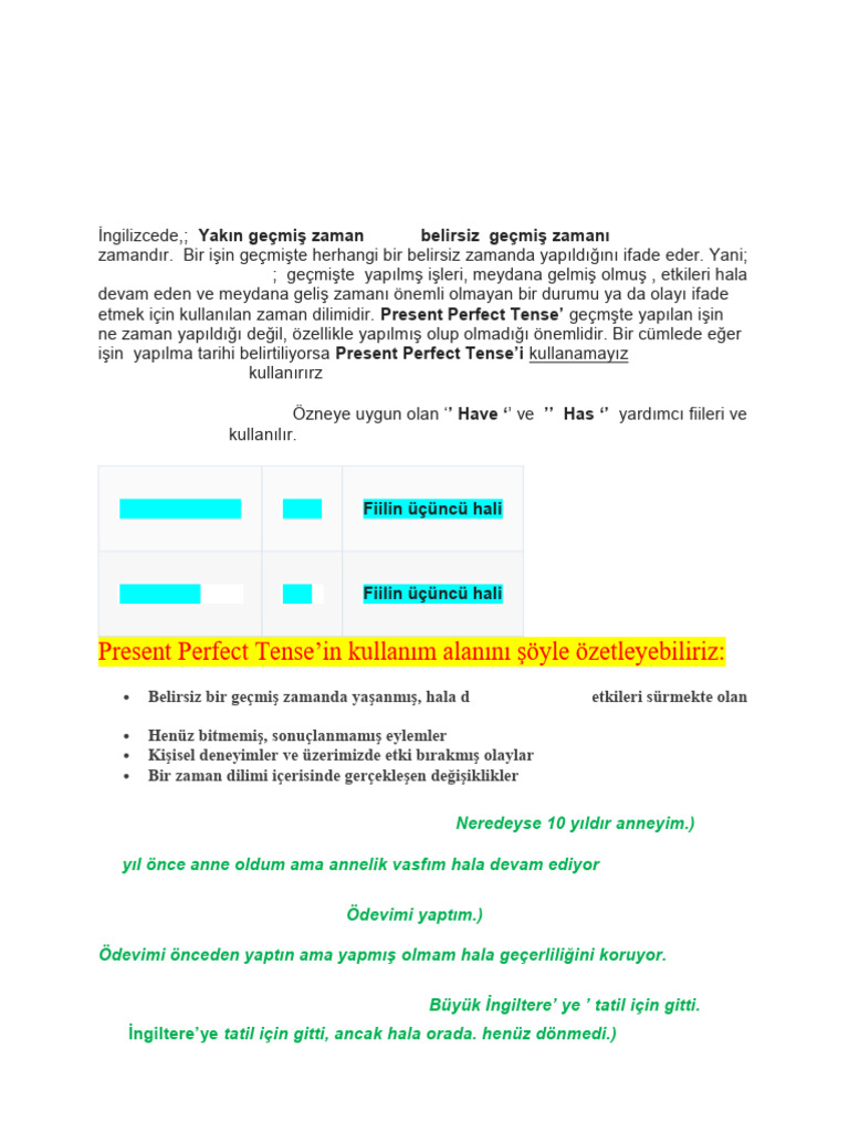 Present Perfect 1 | PDF