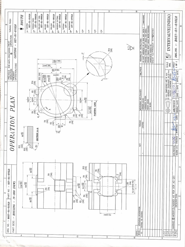 Housing 300 Casting Drawing | PDF