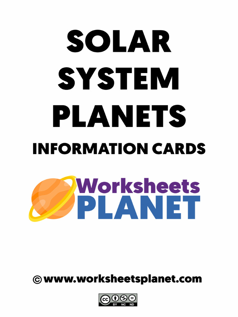 Planets Information Cards | PDF