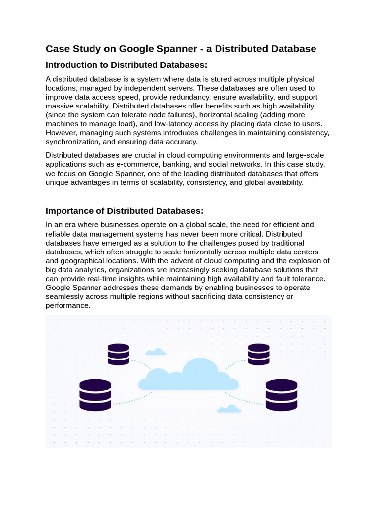Google Spanner: A Distributed Database Case Study | PDF | Database ...