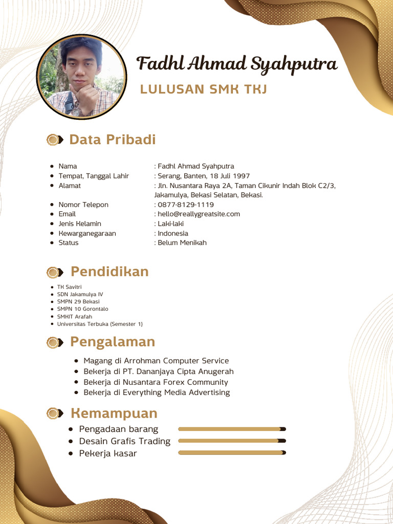 Profil Fadhl Ahmad Syahputra | PDF