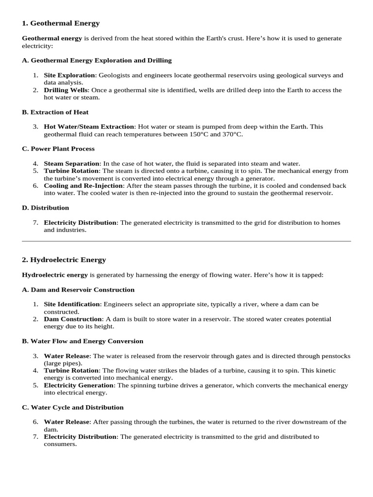 STEPS Geothermal Hydroelectric | PDF