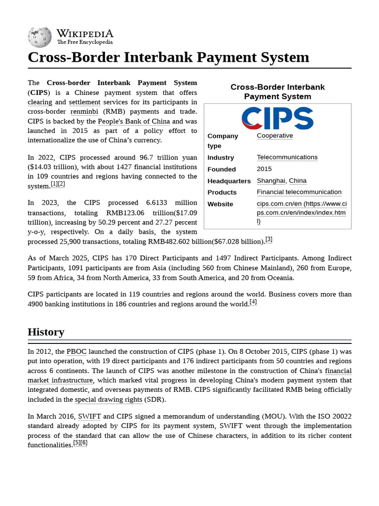 Cross-Border_Interbank_Payment_System | PDF | Banking