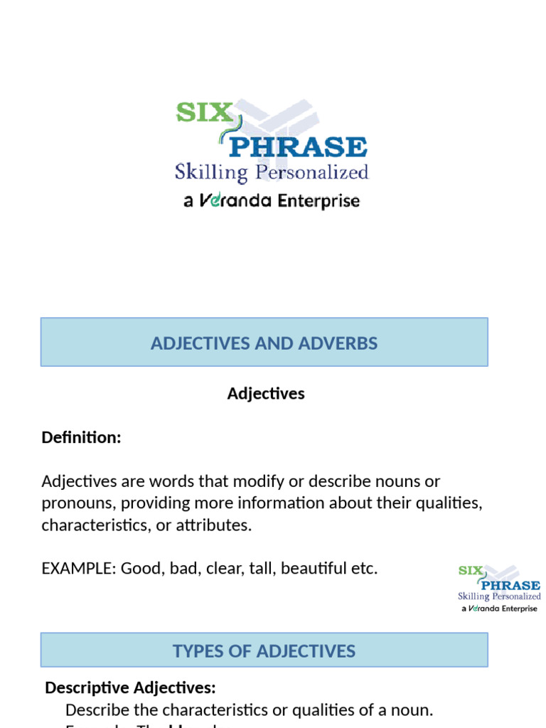 Adjectives and Adverbs Explained | PDF | Adverb | Adjective