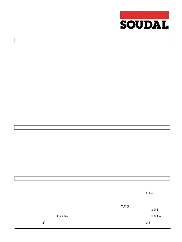 Soudal Fix ALL High Tack Safety Data Sheet | PDF | Toxicity | Dangerous ...