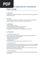 Method Statement For Installation of Drainage Piping System | PDF | Plumbing | Pipe (Fluid ...