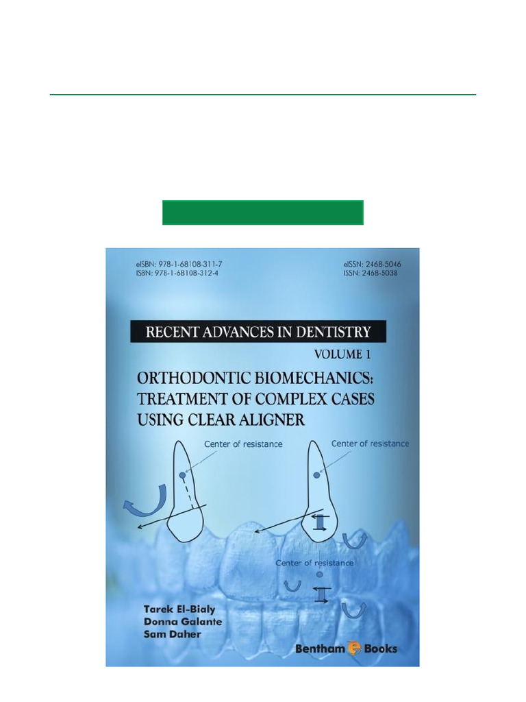 Get Yours Orthodontic Biomechanics Treatment of Complex Cases Using ...