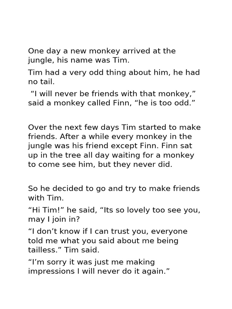 Aesops Fables Assignment 1 | PDF