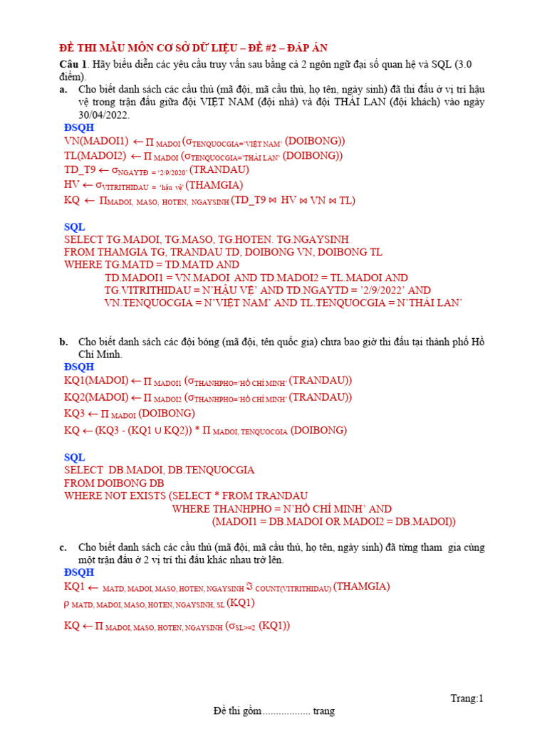 LTCK ThiThu2 DapAn | PDF