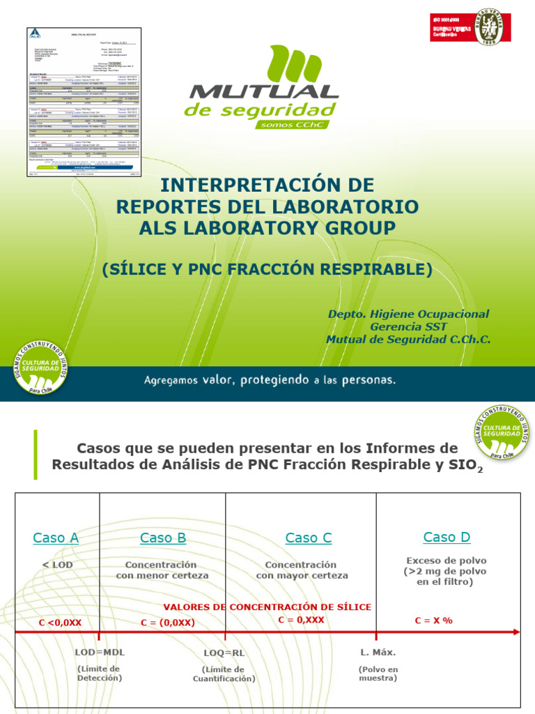 Interp. Rep. Laboratorio Sio2 Als Laboratory Group (v3) | PDF | Las condiciones de trabajo ...