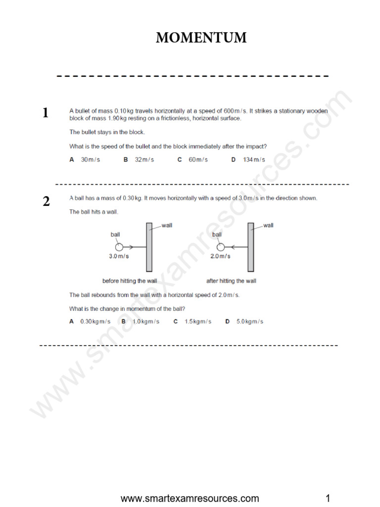 1.6.1 Momentum Set 3 QP | PDF