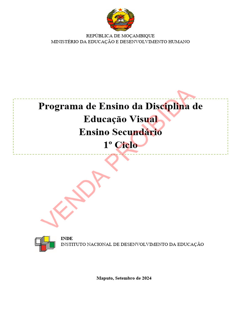 Programa de Educacao Visual 1o Ciclo ES | PDF | Cor | Comunicação