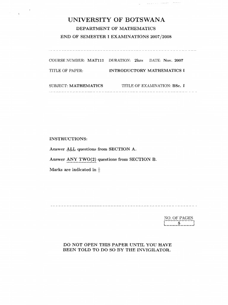 07 S 1 Mat 111 | PDF