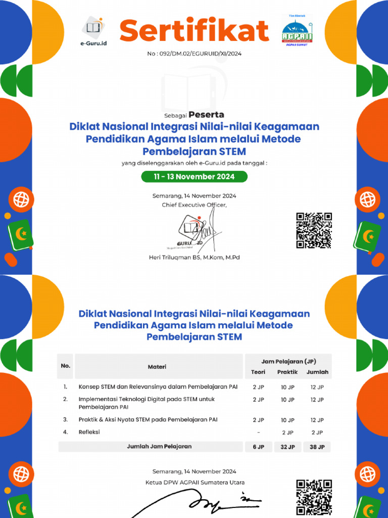 November Ke-5 - Diklat Nasional - Sri Indarti | PDF