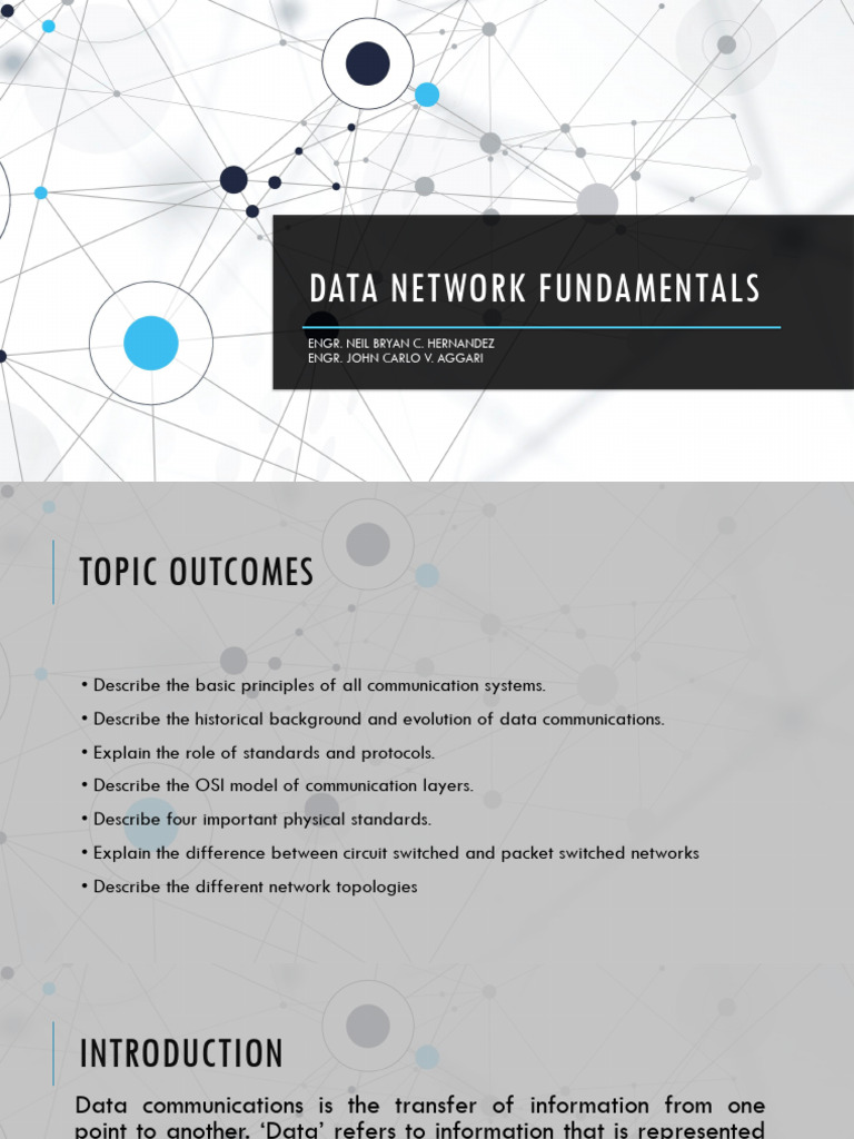 1 Data Network Fundamentals | PDF | Osi Model | Computer Network
