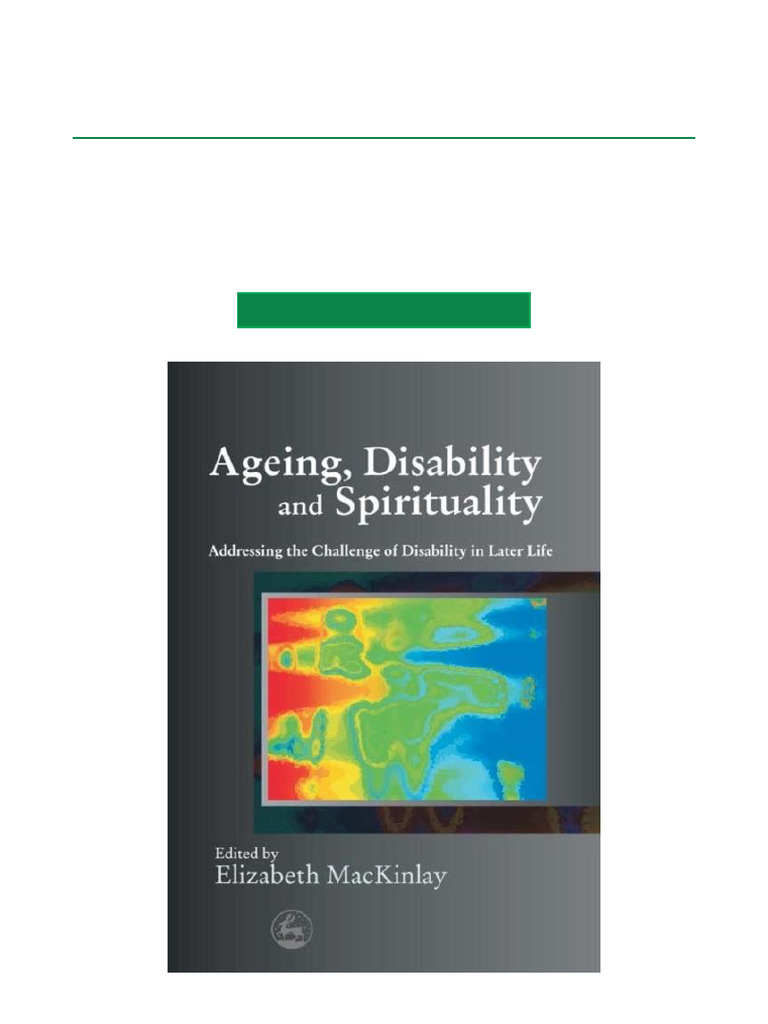 Amanda Bohre on Disability in Aging | PDF