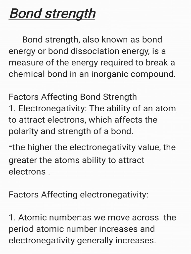 Bond Strength | PDF