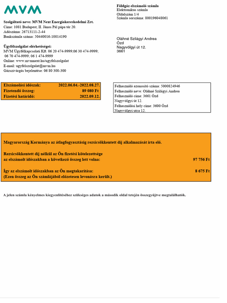 Oláhné Szilágyi Andrea Ózd Nagyvölgyi Út 12. 3661 | PDF