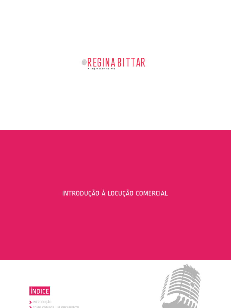 E-BOOK - Regina - Bittar - Introdução À Locução Comercial | PDF ...